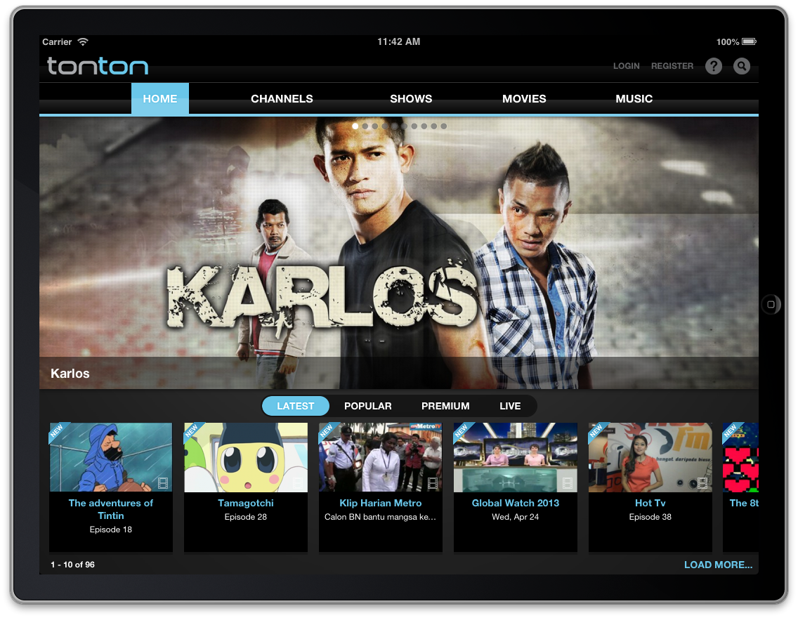 Tonton Mobile | Boom Labs | OTT & IPTV Video Streaming Applications